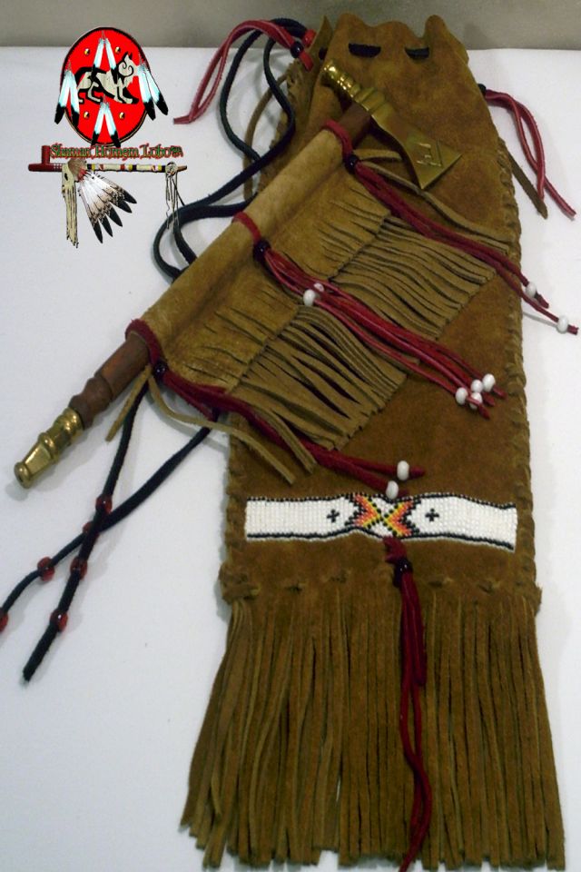 Chanupa Cachimbo Sagrado e Bolsa em Couro (276) por R$245,00