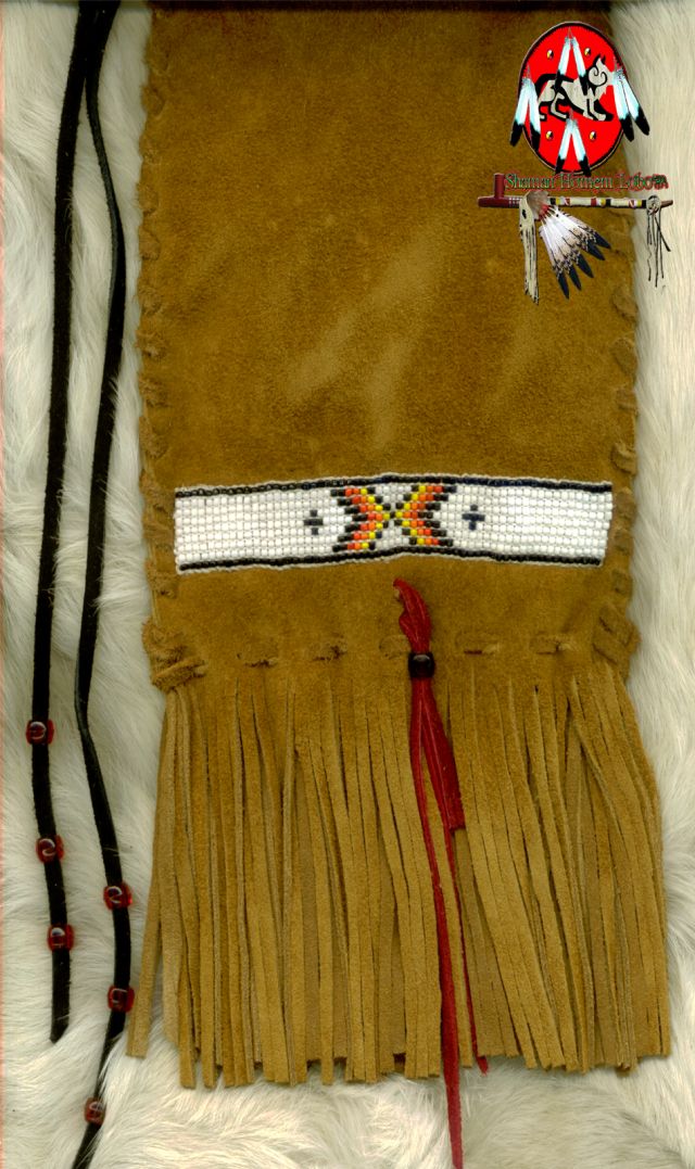 Chanupa Cachimbo Sagrado e Bolsa em Couro (276) por R$245,00