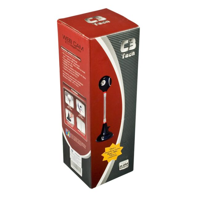 Webcam C3 Tech 530 - com pedestal flexivel por R$65,00