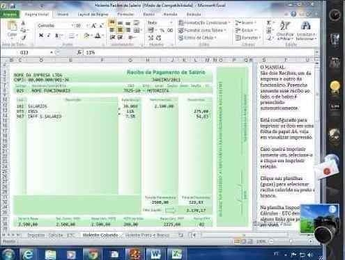 Holerite Modelo Contra-cheque Editável No Excel Frete Grátis por R$12,00