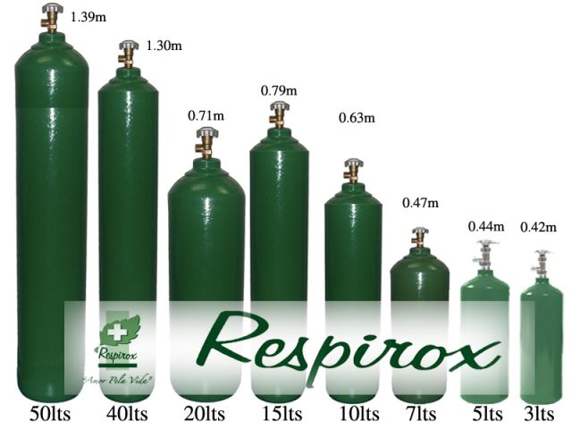 Cilindro Portátil de Oxigênio - capacidade 7lts (aço) - Vazio por R$834,10