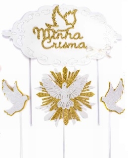 Topo de Bolo Minha Crisma por R$14,50