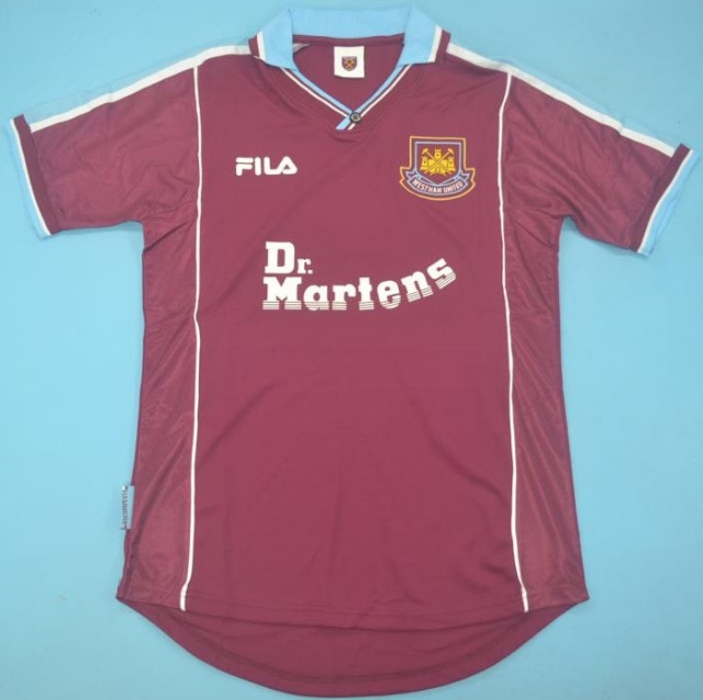 CAMISA RETRÔ WEST HAM (INGLATERRA) 1999 / 2001 - UNIFORME 1 por R$169,99