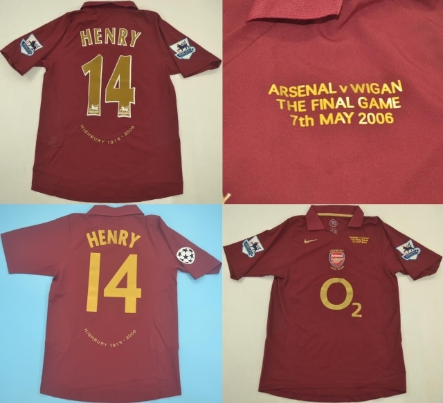 CAMISA RETRÔ ARSENAL (INGLATERRA) 2005 / 2006 - UNIFORME 1 por R$169,99