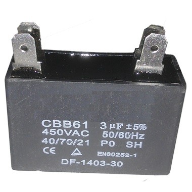 Capacitor 3uF 450V por R$11,90