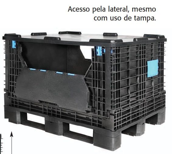 Caixa Dobrável / Desmontável em plástico 707 litros 120x100x86 cm (ref ...