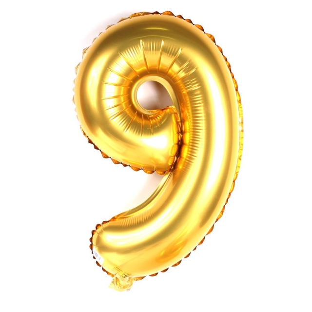 BALÃO Nº 9 GRANDE- DOURADO por R$19,00